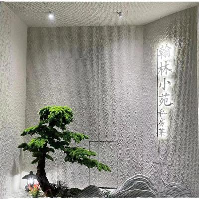 China Modern 3D Waterproof Indoor Wall Panels Bendable 20*30 cm Travertine Artificial Veneer Tile Soft Flexible for Dining Hotel for sale