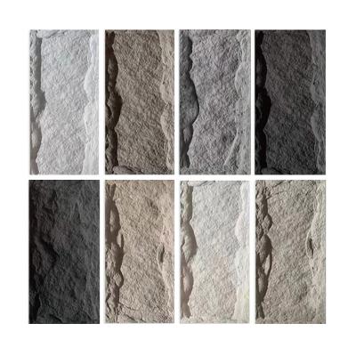 China Polyurethane Feather Stone Wall Panels Waterproof Pu Material Art Wall Tile 3D PU Culture Stone Wall Panel for House Decor for sale