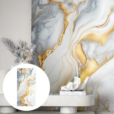 China Waterproof UV Board Marble Color PVC Wall Panel Marble Sheet Marble Alternative for sale