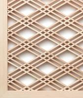 China Japanese Style High Technology Traditional Wood Flower Chip or Kumiko for Furniture or Window for sale