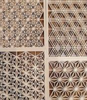 China Traditional Aesthetics Woodworking Technique of Joining Wood Pieces Together Kumiko Using Mortise Handmade Gifts for sale