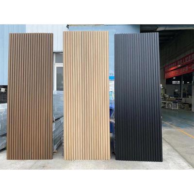 China Modern WPC Facade Panel Outdoor Siding Exterior Wall Panel Wpc Wall Cladding for Hotel for sale