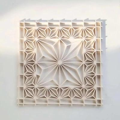 China High-tech traditional purely handmade wood flower chips or Kumiko for furniture or windows for sale