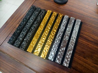 China Certified Modern Design Acoustic Wall Panel Soundproof 3D PET Film Water Ripple Sound-Absorbing Slat Grille Decorative Panel for sale