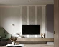 China WPC Lambrin Decorativo Premium Customizable Design Multiple Color Waterproof Fireproof WPC Indoor Fluted Wall Panel for sale