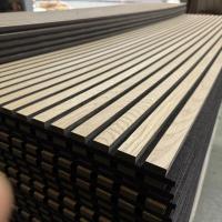 China Flame Retardant Akupanel Eco-Friendly Wall Ceiling Panels Soundproof Acoustic Slat Boards for Hotel Theater Living Room for sale