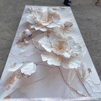 China UV 5D Printing Style PVC Wall Panel E0 Grade Waterproof Fireproof Interior Decor Marble Board Factory Direct for sale