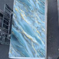China UV Marble PVC Wall Panels Easy Install Interior Decorative Sheets for sale