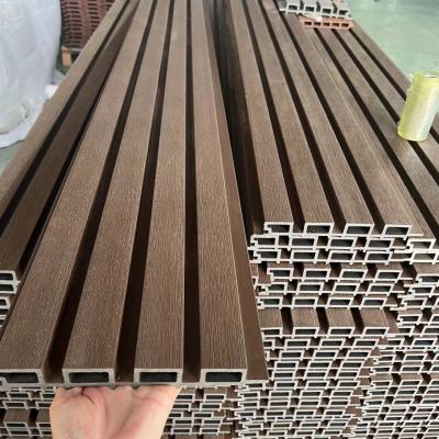 China High Quality Water-Proof Outdoor Wpc Fluted Panel Decorative Wall Panel Composite Outdoor Wpc Panel for sale
