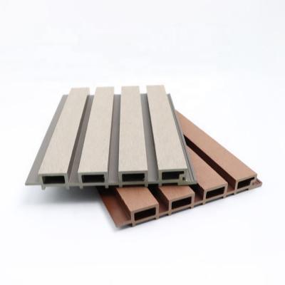 China Wood PVC Plastic Composite Decorative Outside Wpc Exterior Wall Panel for sale