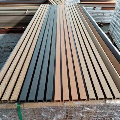 China Hot Sale Exterior Fluted Wall Wood Alternatives Wpc Wall Panels for Outdoor for sale