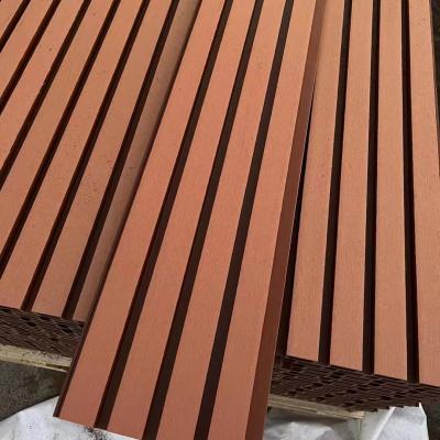 China Wood Alternatives Substitute Exterior Wall Panel Decoration Wooden Fluted Wpc Wall Board Panel for sale