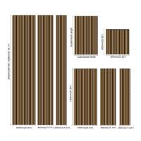 China Sample Link/Strip Wood Grain Decorative Surface Akupanels Acoustic Board Felt Wood Slats Wood Wall Slatted Soundproof Materials for sale