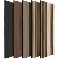 China Professional Manufacturer Sound Insulator Wood Slat Acoustic Pet Panel Natural Oak Acoustic Slat Wood Wall Panels for sale