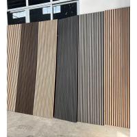 China Professional Manufacturer Sound Insulator Wood Slat Acoustic Pet Panel Natural Oak Acoustic Slat Wood Wall Panels for sale
