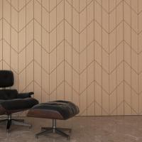 China Wood Slatted Office Partition Panel MDF Wooden Mobile Restaurant Partition Wall Dividers 100% Polyester PET and Wood Wall Panels for sale