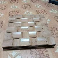 China 3D Wood Mosaic Acoustic Panels Soundproof Wall Panels for Home Studio Noise Reduction for sale