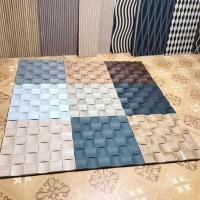 China 3D Wood Mosaic Acoustic Panels Soundproof Wall Panels for Home Studio Noise Reduction for sale