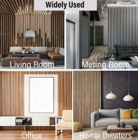 China Fast Shipping Popular Design Modern Wooden Slat Acoustic Wall Panels with Sound Absorption for Bedroom Living Room & Hotel for sale