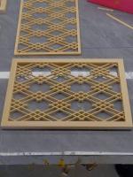 China Japanese Woodworking Kumiko Classic Shoji Style Room Divider Partition Panel Indoor Modern Wooden Partition Screens for sale