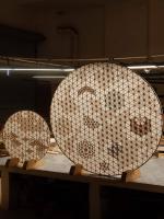 China Japanese Traditional Aesthetics Woodworking Technique of Joining Wood Pieces Together Kumiko Wooden Dividers Partition Screens for sale