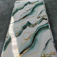 China 1220*2900*3Mm Wholesale Interior Decorative PVC Marble Sheet Board High Quality Faux Marble PVC Plastic UV Marble Sheet for sale