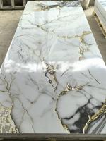 China 1.22*2.44/1.22*2.5m Multi-Style SPC Wall Panel PVC Marble Wall Panel Board UV Marble Sheet for sale