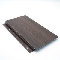 China Modern Design Wood Grain Aluminum Siding Eco-Friendly Exterior Metal Wall Panels for Cladding/Wall Covering for sale