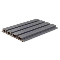 China Exterior Wall Covering Material Waterproof Fluted PVC Panels Co-Extruded WPC Cladding for Outdoor Use Plastic for sale