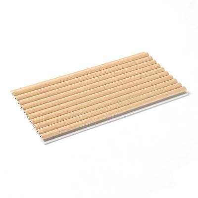 China Modern Waterproof Eco-Friendly Plastic Wood Grain Outdoor Interior WPC Wall Panel for sale