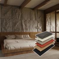 China Source Factory Huge PU Artificial Stone Veneer Wall Panel Modern Design Polyurethane Rock Faux for Indoor and Outdoor for Hotels for sale