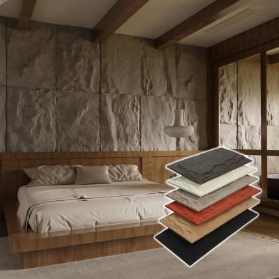 China Source Factory Huge PU Artificial Stone Veneer Wall Panel Modern Design Polyurethane Rock Faux for Indoor and Outdoor for Hotels for sale