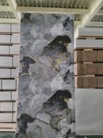 China New 3D Printing UV Wall Panel Waterproof PVC Board Decorative Faux Marble Sheet UV Carbon Slate for Interior Wall for sale
