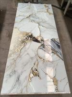 China Easy Installation Wall Panels Waterproof PVC Stone & UV Marble Sheet Wall Panel Interior Decorative Background Board for Home for sale