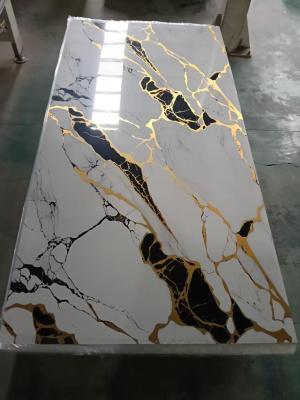 China New Color 5D Printing Pvc Marble Sheet Popular Indoor Wall Decoration Uv Wall Pane for sale