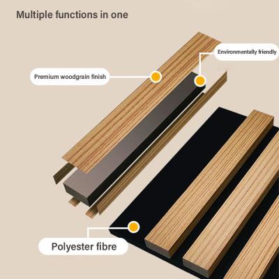 China Modern Design Hexagon Acoustic Wall Panels Wood Ceiling Panels Soundproof Feature for Hotel Apartment Wooden Foam Acoustic Pet for sale