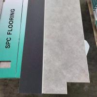 China Marble Grain SPC Vinyl Plank Waterproof Interlocking Flooring Stone Plastic Composite Vinyl Tile for Basement Pet Friendly for sale