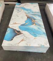 China Factory Direct 1220x2440mm Fireproof Faux Marble UV Coated PVC Wall Board Sheet Waterproof Wall Cladding Panel Interior for sale