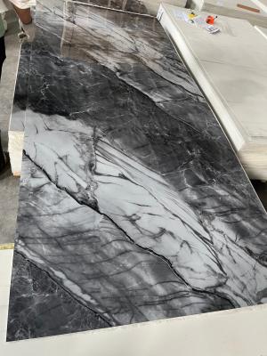 China Factory Direct 1220x2440mm Fireproof Faux Marble UV Coated PVC Wall Board Sheet Waterproof Wall Cladding Panel Interior for sale