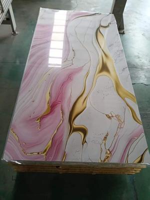 China Factory Price Luxury UV Marble Sheet PVC Wall Panel for Resort Fit-Out Projects 3mm 4*8FT for sale