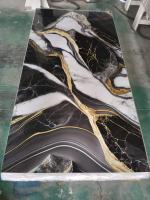 China Factory Price Luxury UV Marble Sheet PVC Wall Panel for Resort Fit-Out Projects 3mm 4*8FT for sale