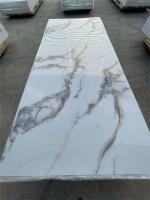 China Uv Pvc Marble Sheet 3mm 1.22x2.44/2.9m Uv Marble Board Manufacturer in China Interior Decor Wall Panel for Living Room for sale