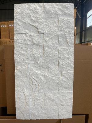 China Custom Color 3D PU Stone Wall Panel Faux Rock Panels for Feature Wall Cladding Bedroom Office Renovation Waterproof Easy Clean for sale