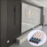 China Multi Style Indoor WPC Wall Panels Long Wood Plastic Composite Fluted Wall Covering for Interior Decoration for sale