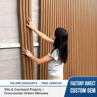 China Wholesale Waterproof Siding Flute Inoor Decor WPC Wall Panel for Home and Apartments' Interior Design for sale