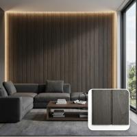 China WPC Wall Panels Waterproof Fireproof Wood Plastic Composite Cladding Easy Install Interior Home Hotel Decor Panel for sale