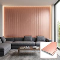 China WPC Wall Panels Waterproof Fireproof Wood Plastic Composite Cladding Easy Install Interior Home Hotel Decor Panel for sale