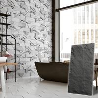 China Factory Price Wall Cladding PU Culture Stone 3d Mushroom Stone Pu Faux Stone Wall Panel for Decoration for sale