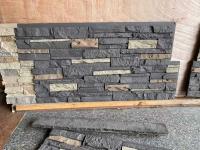 China PU Stone External Corner 300x150x220mm Culture Stone Veneer Faux Rock Wall Panel Cladding for Villa House Exterior Facade for sale