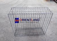 China 4.0mm Welded Gabion Baskets Spiral Wire Connection Galfan Coated for sale